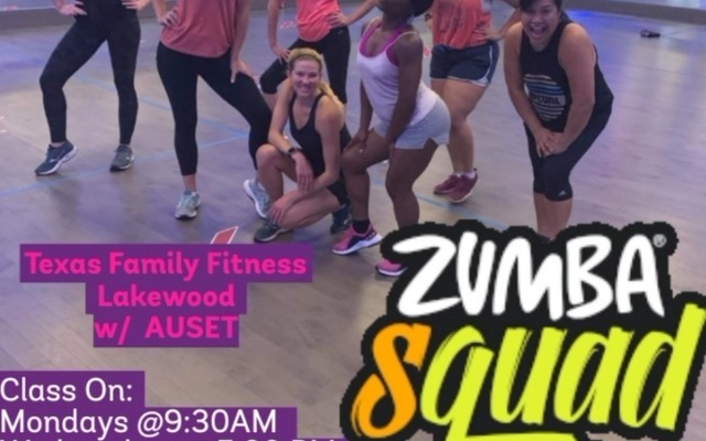 Zumba class at Texas Family Fitness with Sharina Walton
